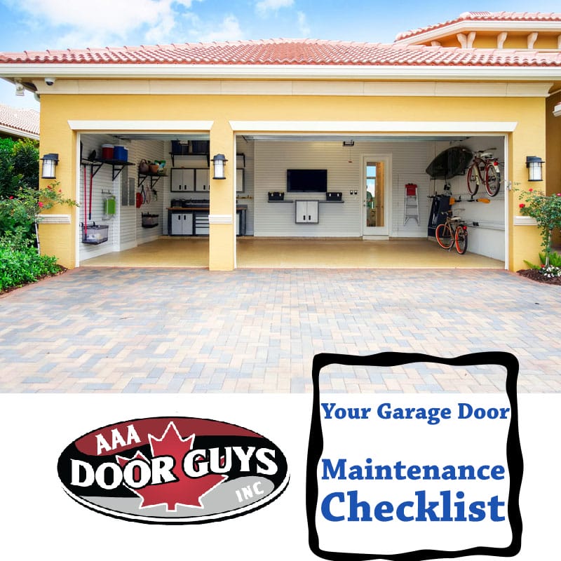 Your Garage Door Maintenance Checklist | AAA Door Guys Inc